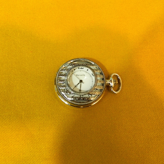 Montre gousset collection Héritage plaqué argent faça… - Gem