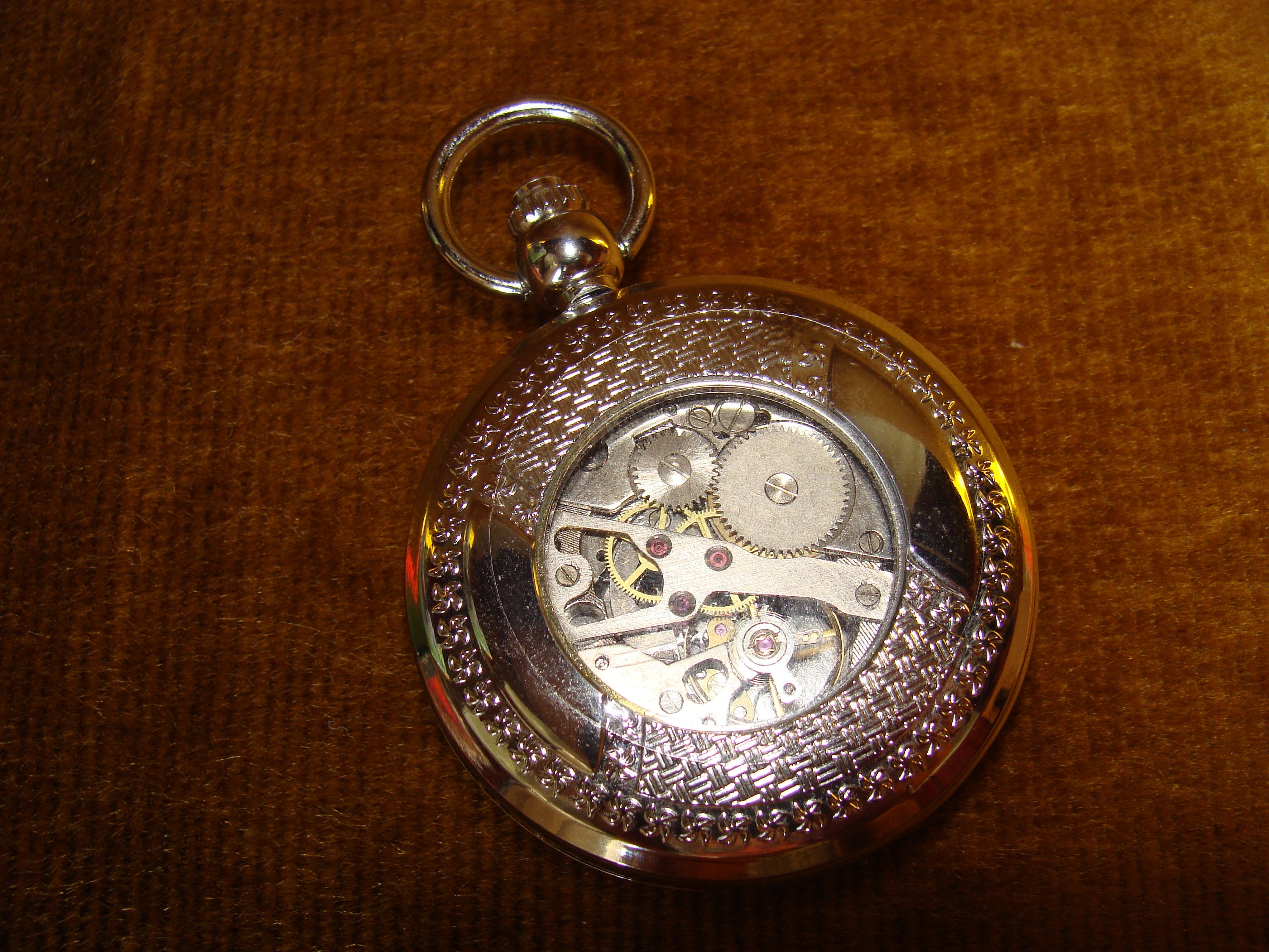 Montre Gousset Collection Héritage Plaqué Argent Facade Dé Remontoir Mécanique Avec Son ...