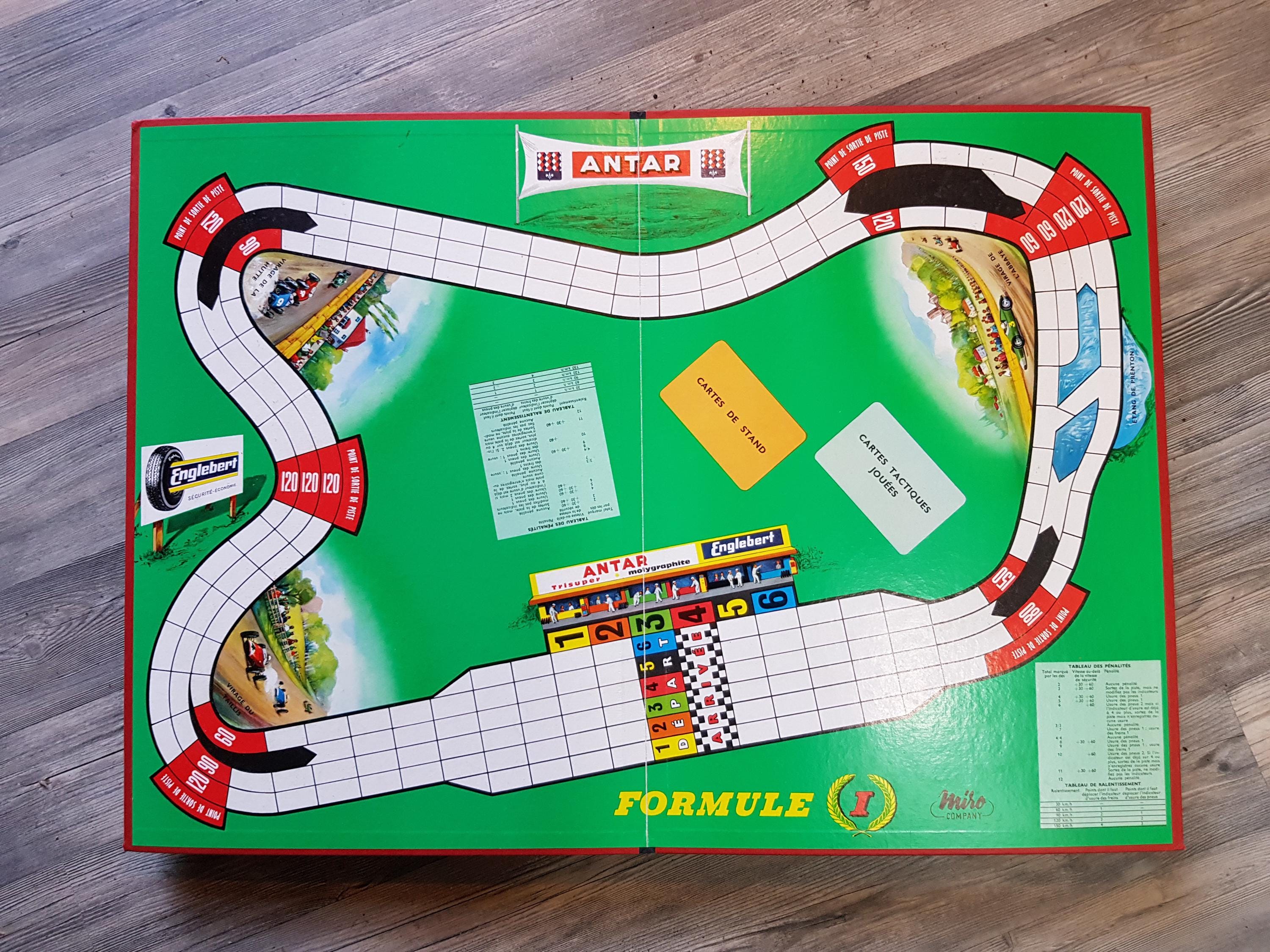 Vintage Formula 1 Board Game, Miro, 1966, Racing Game - Etsy
