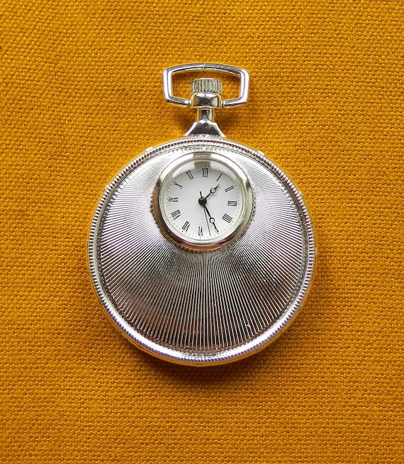 Montre,gousset,collection Héritage plaqué,argent,faça… - Gem