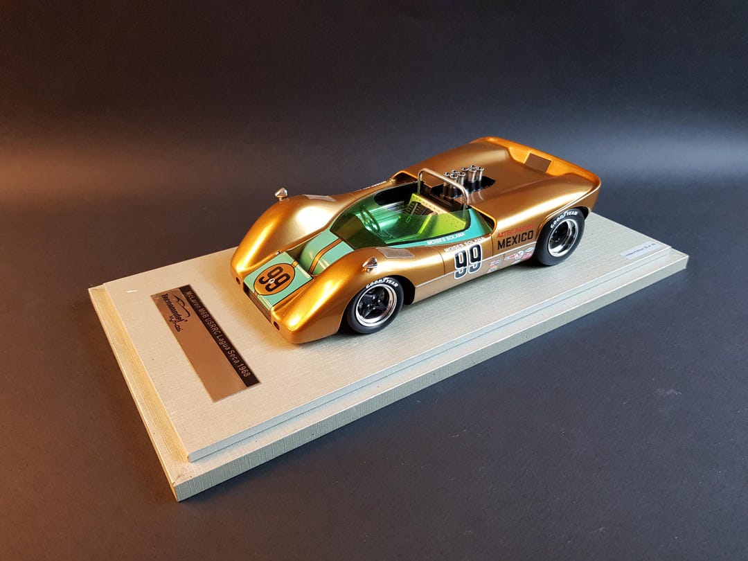 1/18,mclaren,m6b,usrrc,lagua Seca,1968,tecnomodel,mythos,#99,limited Edition 25/80,moise Solana ...