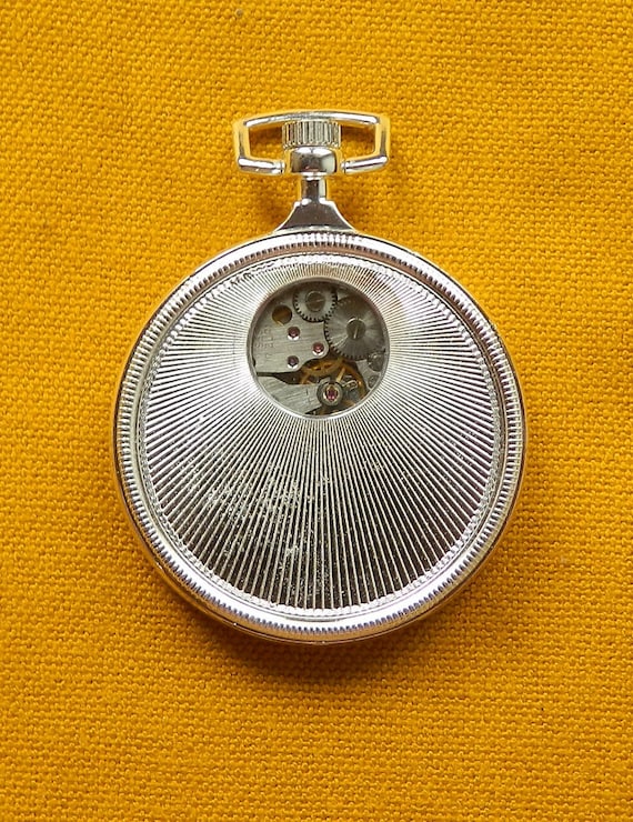 Montre,gousset,collection Héritage plaqué,argent,faça… - Gem