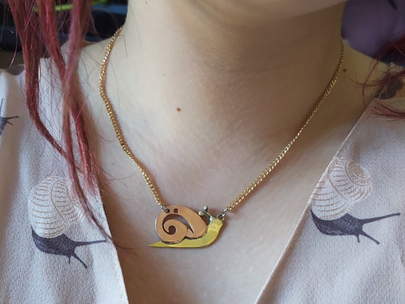 Necklace snail key of fa | Etsy