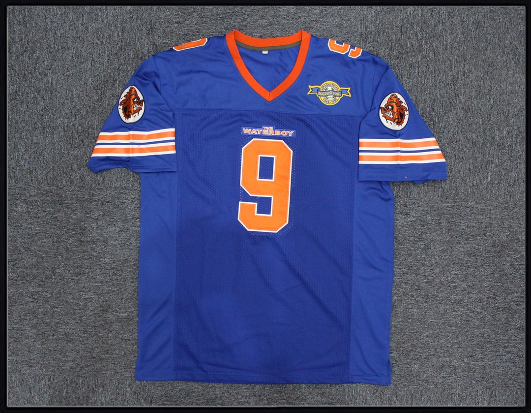 Bobby Boucher #9 the Waterboy Football Jersey Bourbon Patch Movie Hip ...