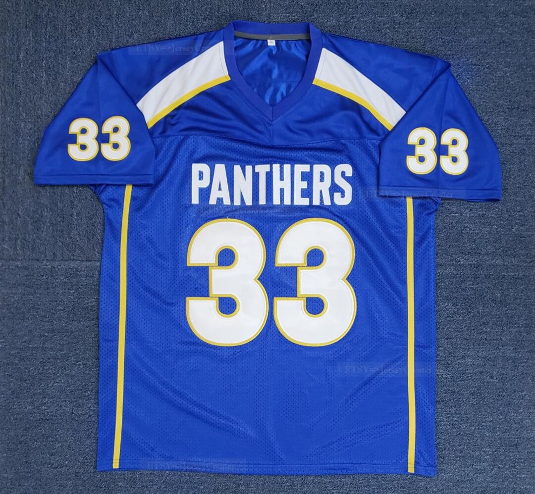 Tim Riggins #33 High School Dillon Panthers Football Jersey Blue Sewn ...