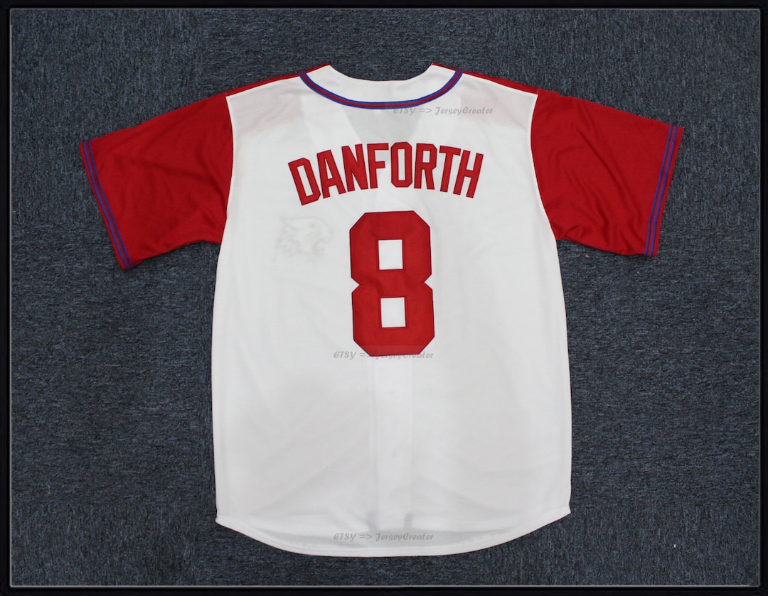 East High School Chad Danforth #8 Baseball Jersey Sewn Custom Name ...