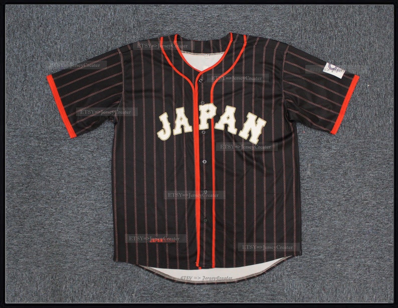 Design Ohtani 16 Team Japan Samurai Baseball Jerseys Black - Etsy