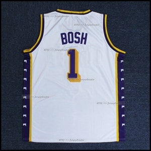 Throwback Chris Bosh #1 High School Basketball Jersey;stitched Custom ...