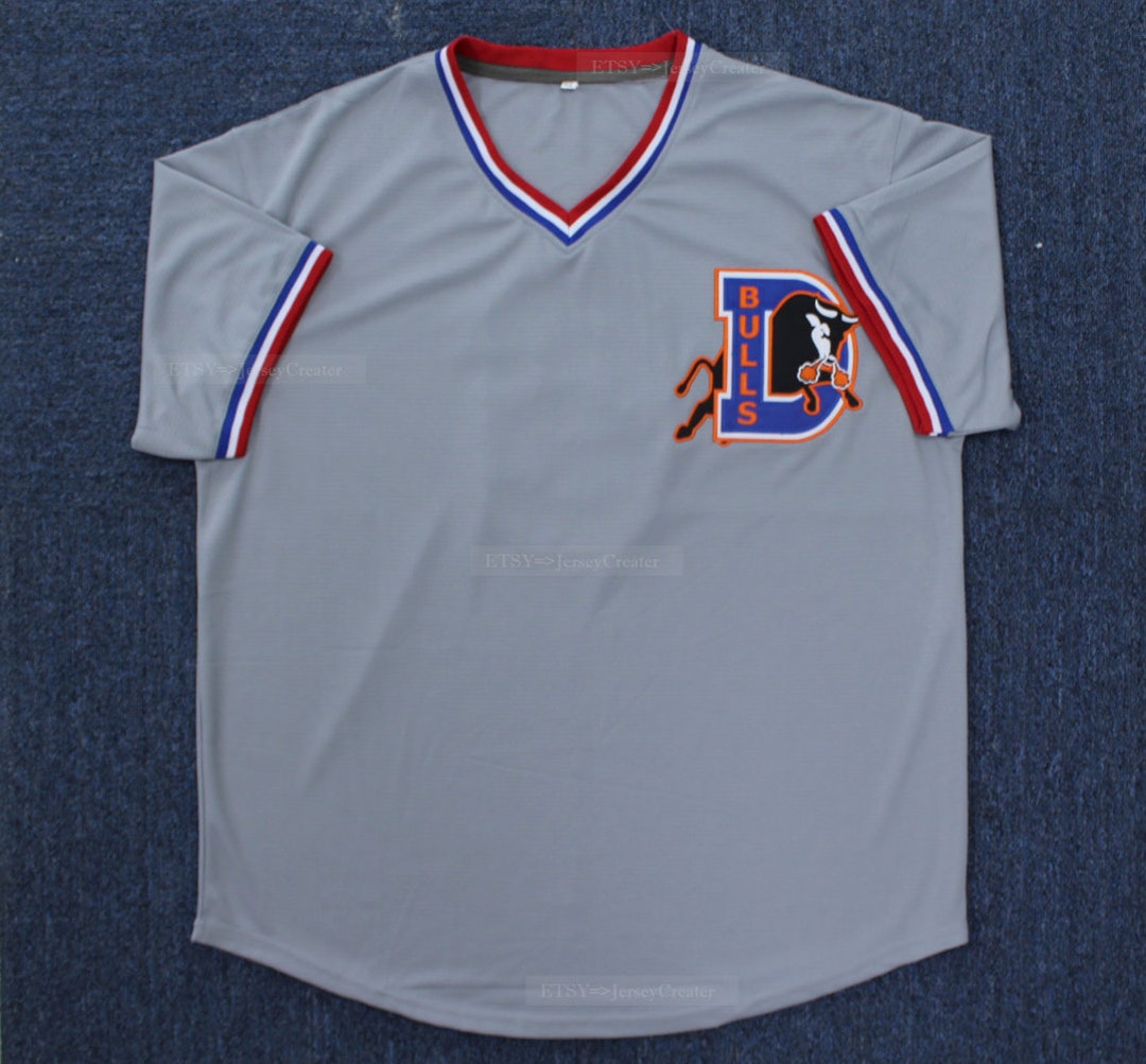 Movie Durham Crash Davis #8 Nuke Laloosh #37 Baseball Jersey Gray Top ...