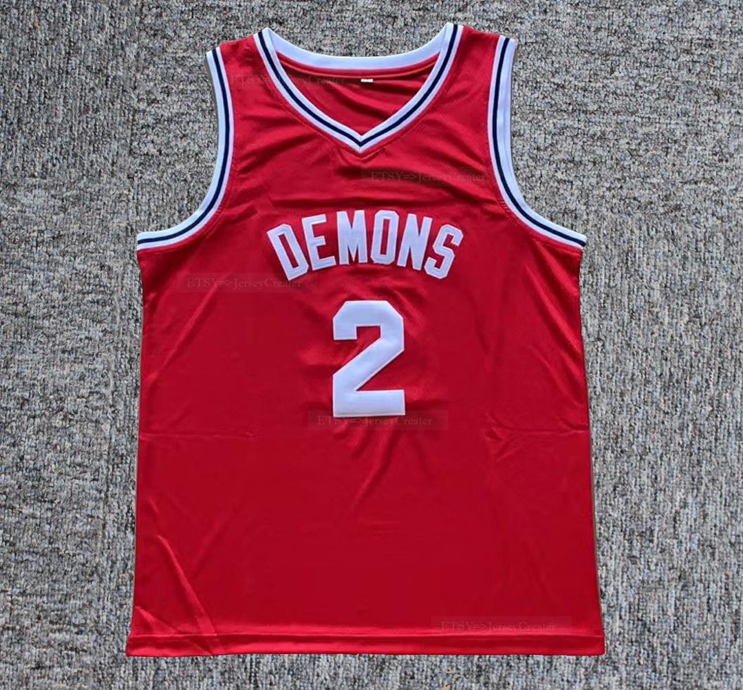 Retro Tim Duncan #2 High School Basketball Jersey Demons Stitched ...