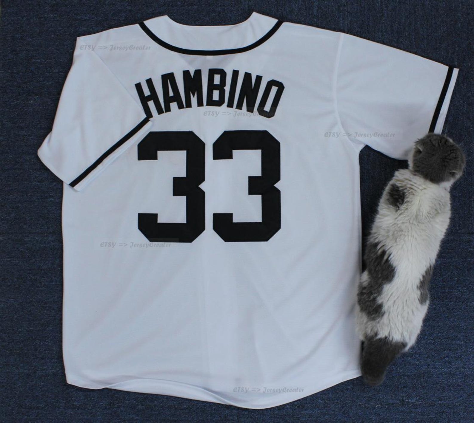 Custom the Sandlot Ham Porter Hambino #33 Baseball Jersey Sewn;toddler ...