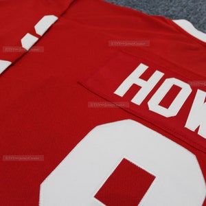 1986 Howe #9 Hockey Jerseys Red/white Movie Cameron Frye Jersey ...