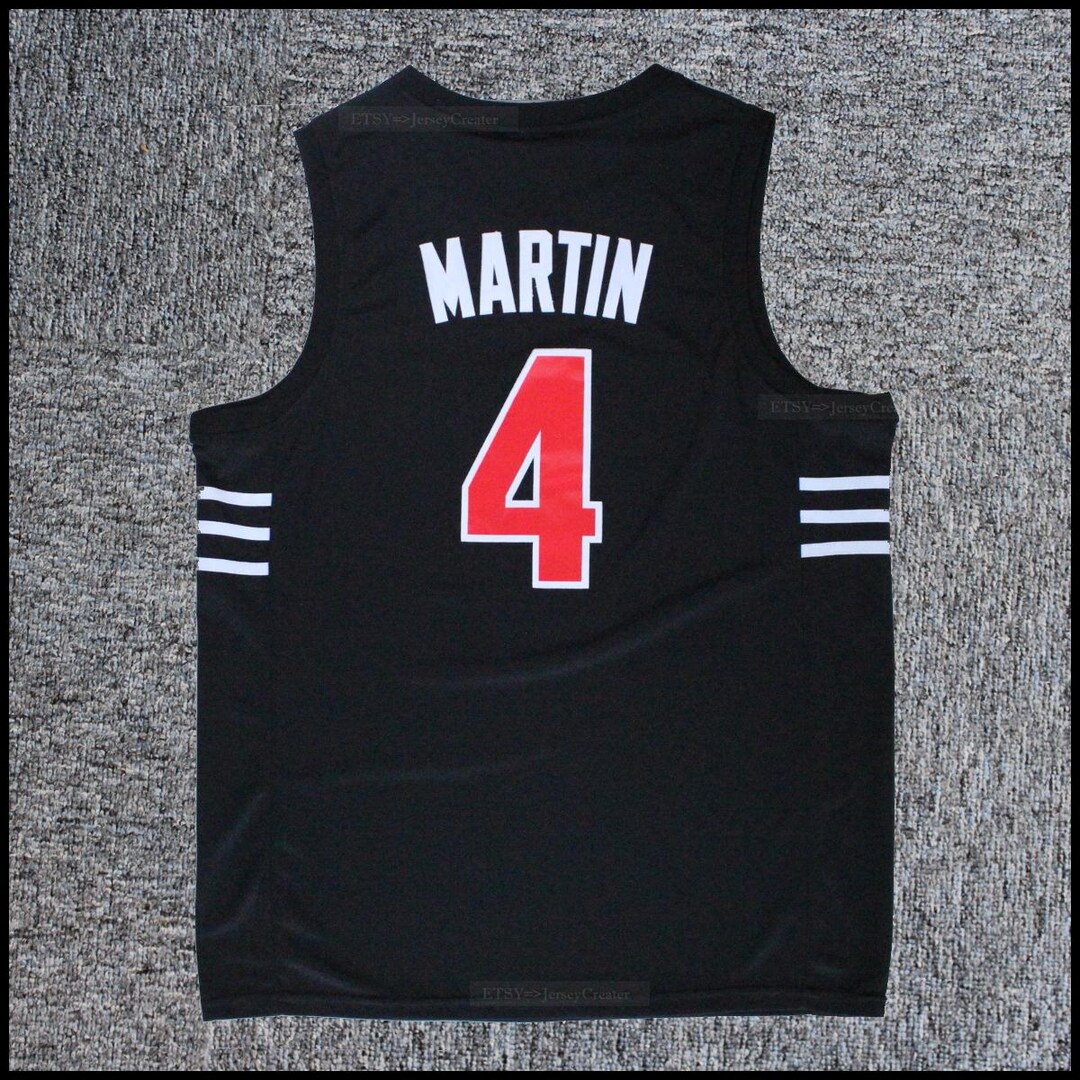 Throwback Kenyon Martin #4 Basketball Jersey Custom Names Sewn Black ...