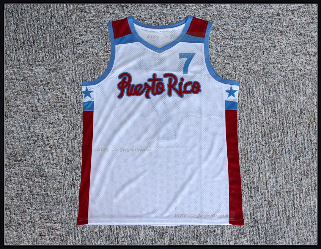 Retro Carlos Arroyo #7 Jose Barea #5 Team Puerto Rico Basketball Jersey ...