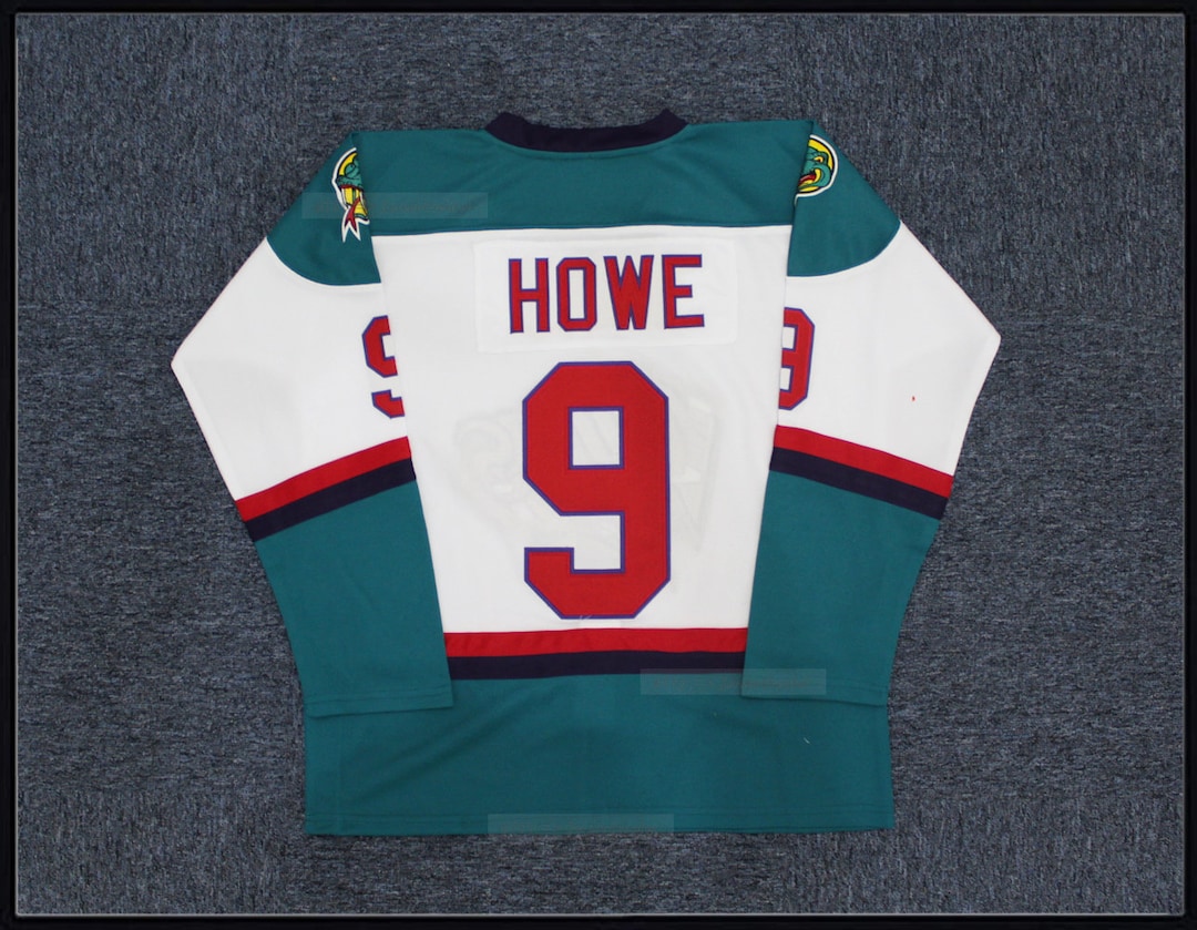 90's Gordie Howe 9 Hockey Jersey Detroit Jersey White Stitchedtoddler ...