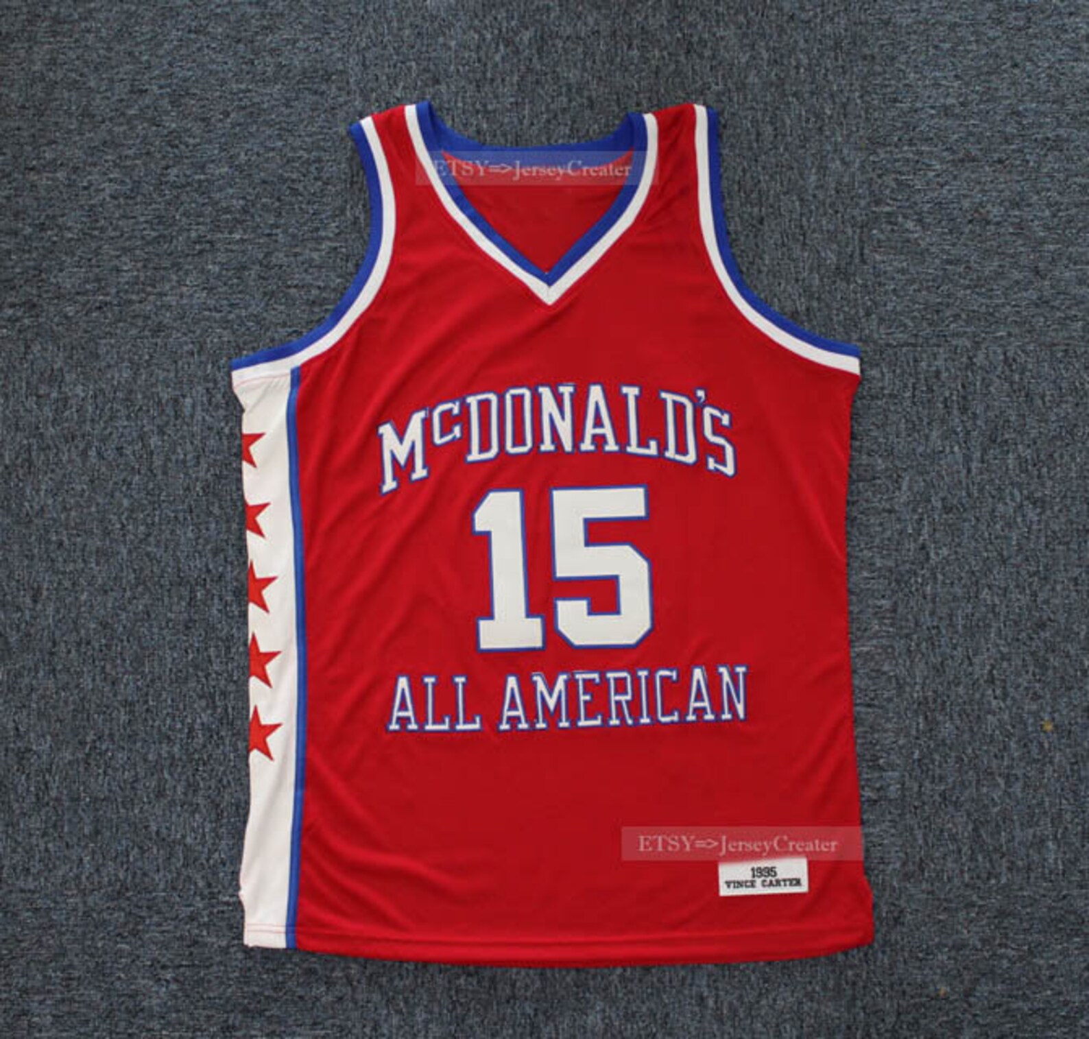 1995 Vince Carter 15 All American Basketball Jerseys Stitched - Etsy