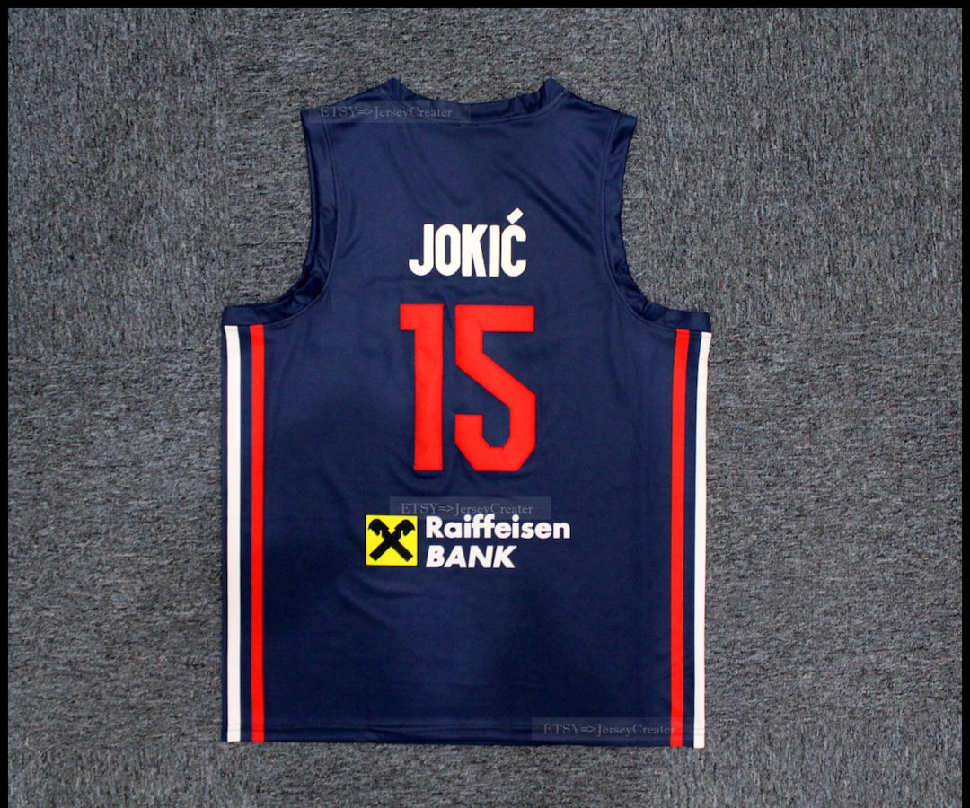Jokic #15 Bogdanovic #7 Topic #44 Serbia Srbija Basketball Jersey Joker ...