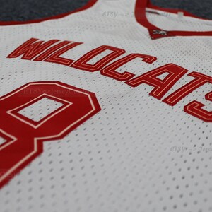 Throwback Chad Danforth 8 East High School Basketball Jersey Wildcats ...