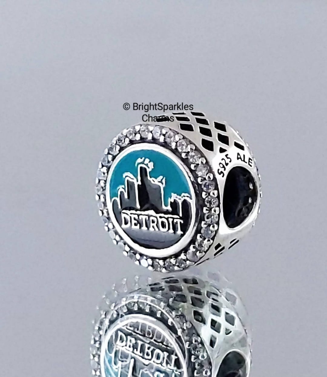 Pandora Exclusive Detroit Motor City Skyline Charm - Etsy