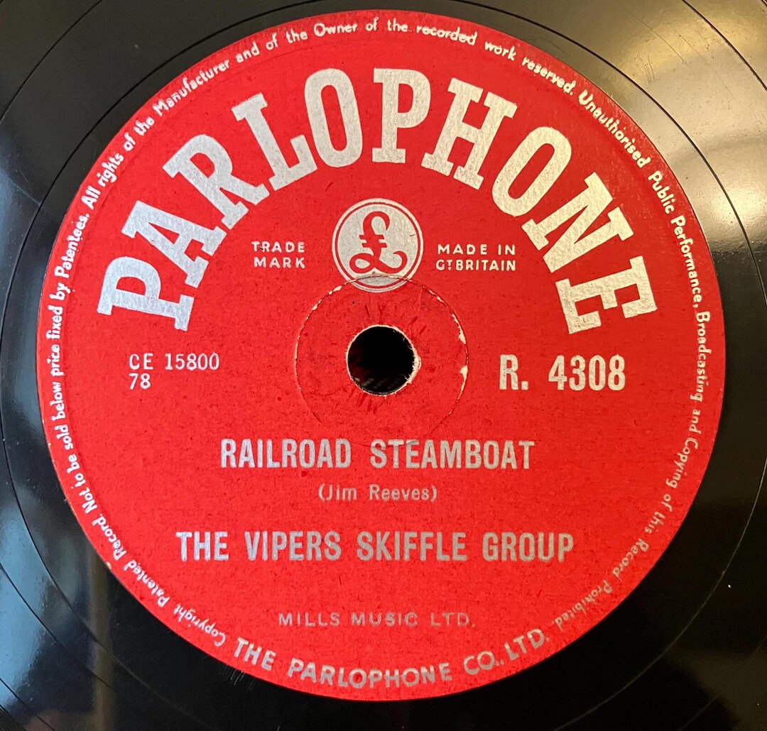 The Vipers Skiffle Group 78rpm Railroad Steamboat 1957. Shellac - Etsy