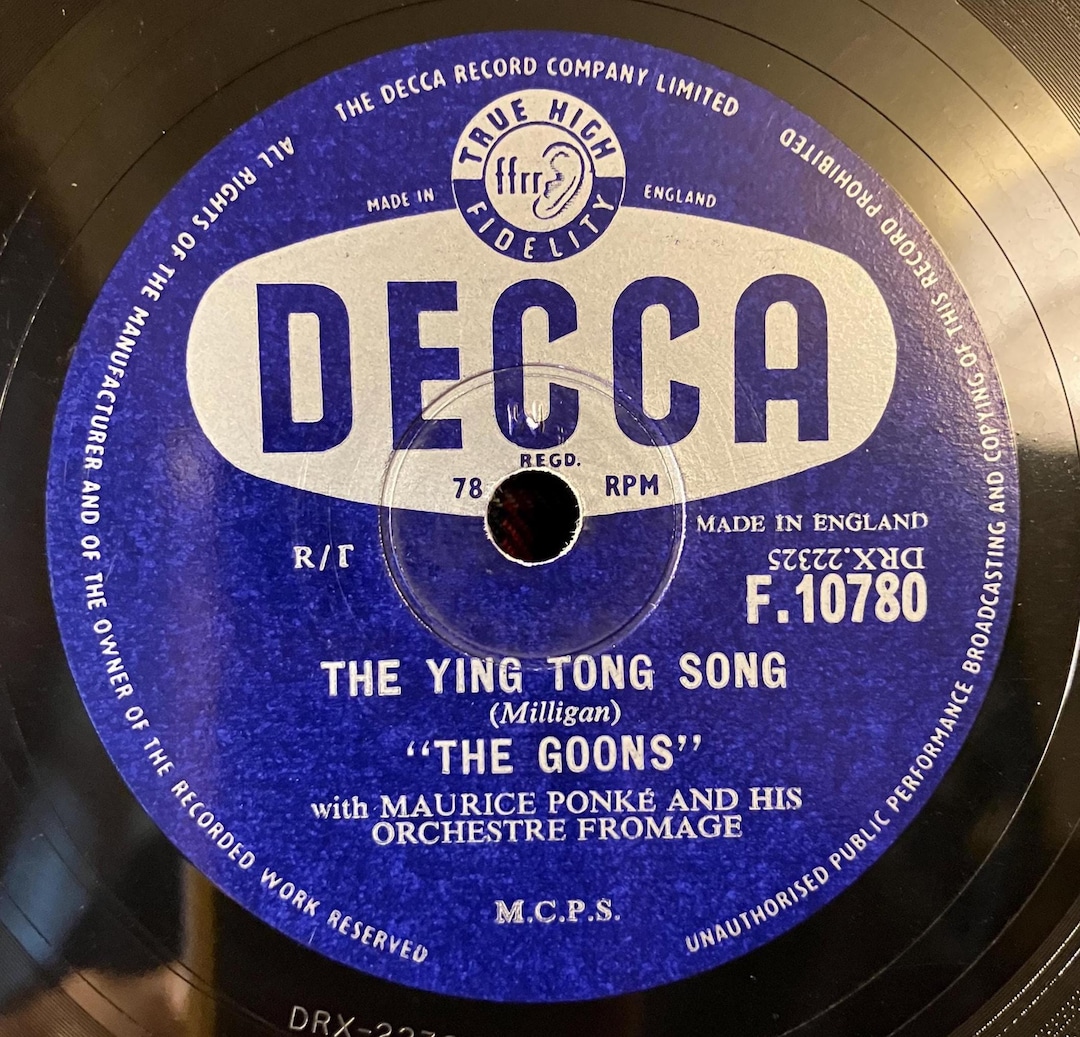 The Goons 78rpm the Ying Tong Song 1956 Shellac - Etsy