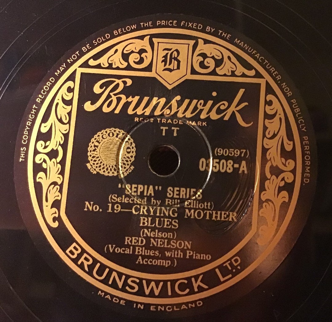 Red Nelson 78rpm Crying Mother Blues / Streamline Train 1944 Shellac - Etsy