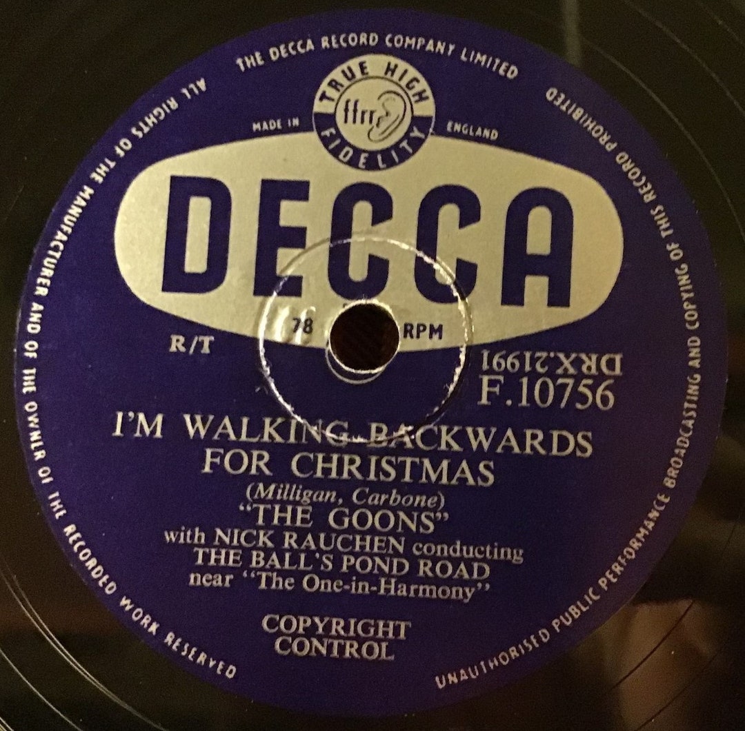The Goons 78rpm I'm Walking Backwards for Christmas 1956 - Etsy