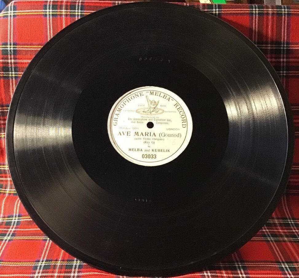Melba and Kubelik 78rpm Ave Maria 1904 Shellac - Etsy
