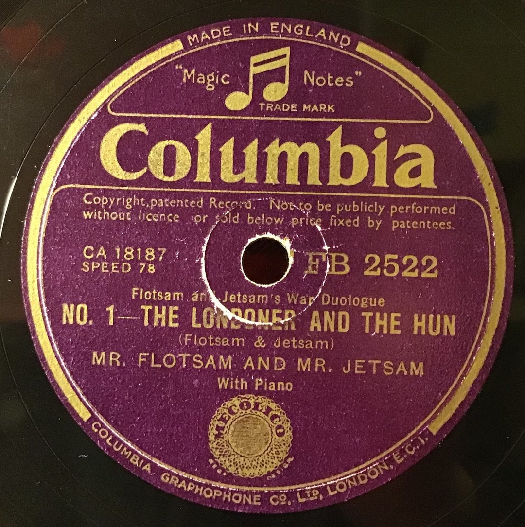 Mr.flotsam and Mr. Jetsam 78rpm the Londoner and the Hun 1941 Shellac ...