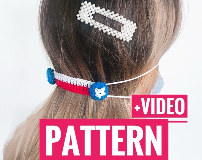 PATTERN Mask Extender Pattern Ear Saver Crochet Pattern for - Etsy