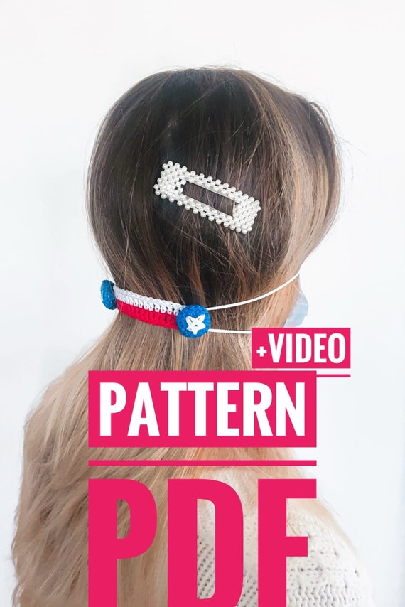 PATTERN Mask Extender Pattern Ear Saver Crochet Pattern for - Etsy
