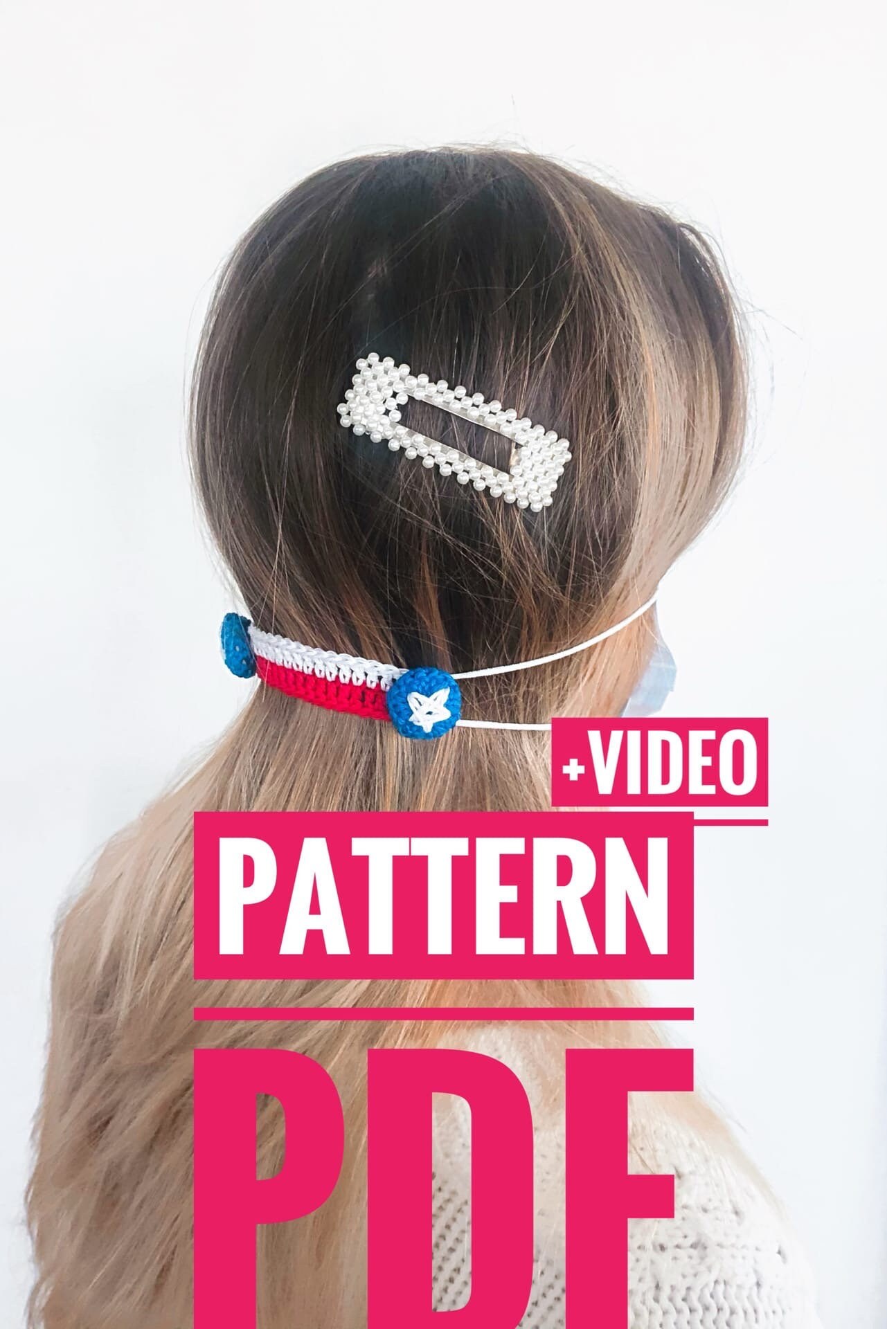 PATTERN Mask Extender Pattern Ear Saver Crochet Pattern for Mask Ear ...