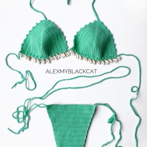 PATTERN Crochet Bikini Swimsuit With Shells Bikini Pattern Simply ...