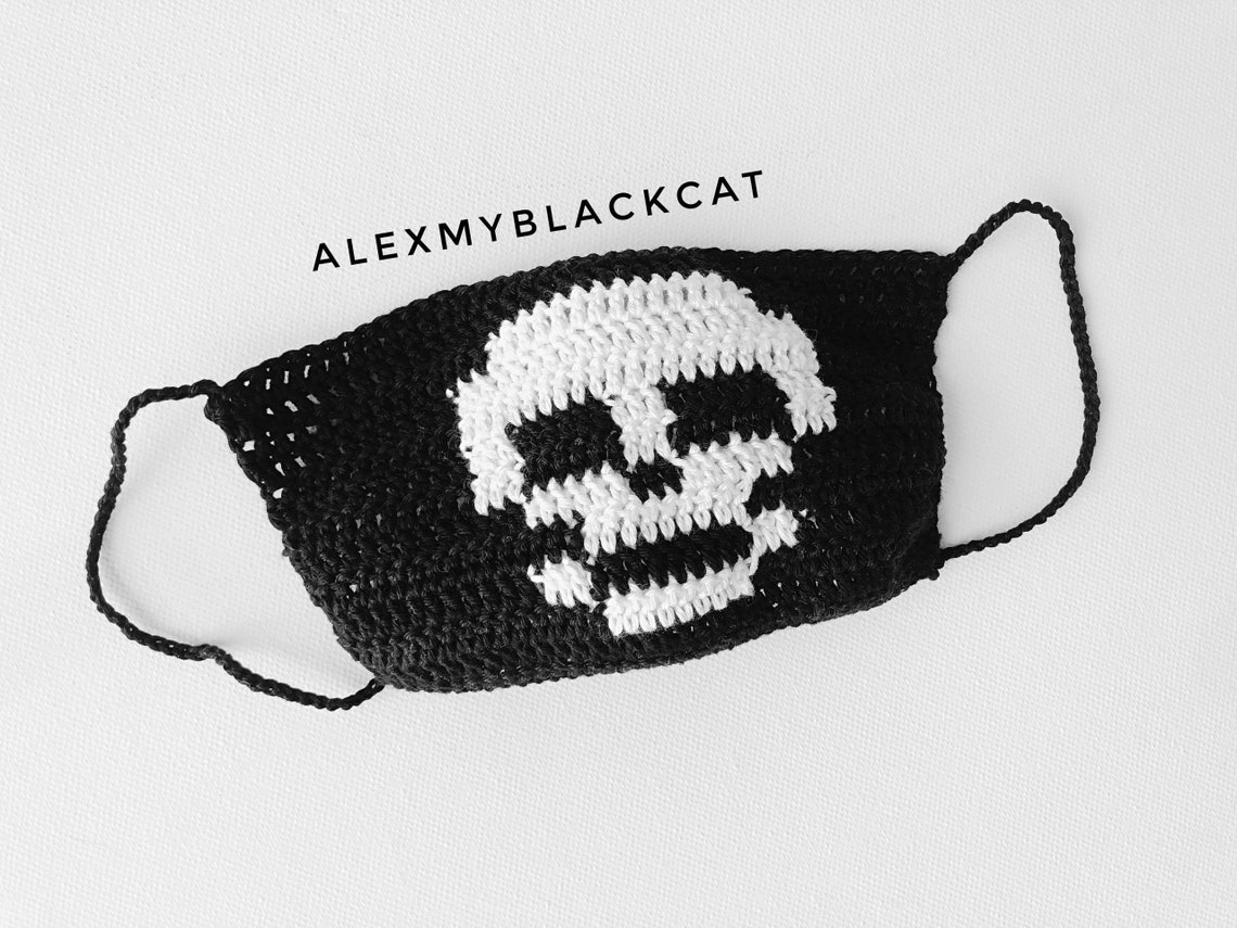 PATTERN Halloween Mask Skull Face Mask Pattern Halloween Party - Etsy