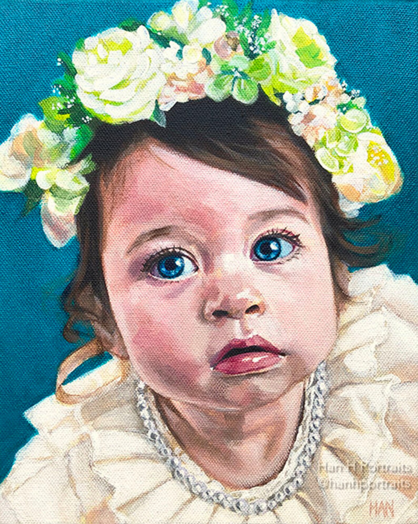 Custom Portrait Painting Hand painted portrait commission | Etsy