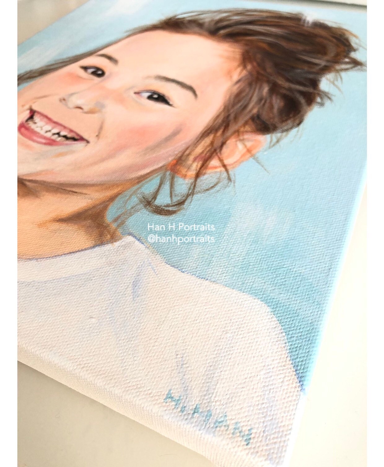 Hand-painted Portrait Commission Custom Portrait Painting on | Etsy