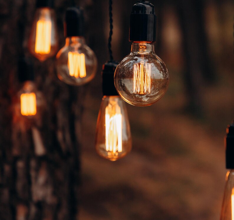 String Lights With Hanging Bulbs for Patio, Garden, Wedding, Event, Etc ...