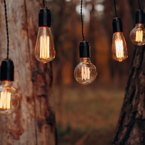 Incandescent Bulb String Lights: Outdoor Patio, Wedding, Cafe Lighting ...