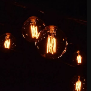 Incandescent Bulb String Lights: Outdoor Patio, Wedding, Cafe Lighting ...