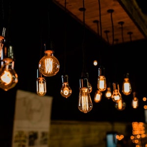 Incandescent Bulb String Lights: Outdoor Patio, Wedding, Cafe Lighting ...