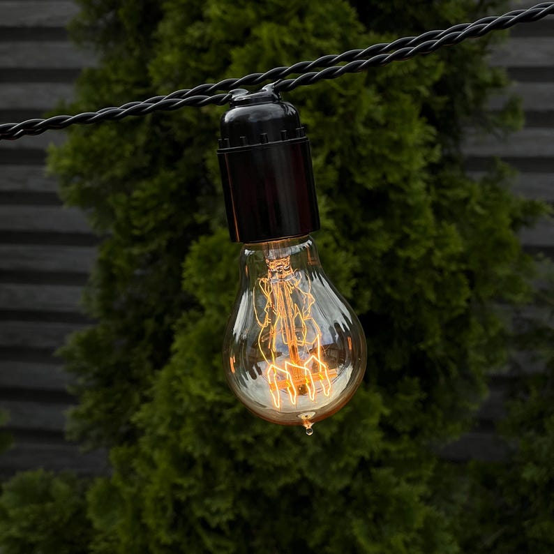 Edison Bulb String Lights, Vintage Indoor Decor, 40W А3 - Etsy