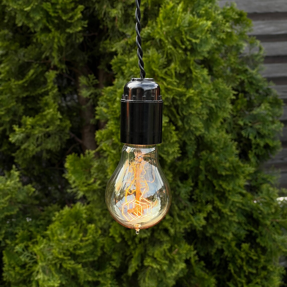 Golden Glow Twisted String Lights – Retro Charm for Patio & Garden A3 ...