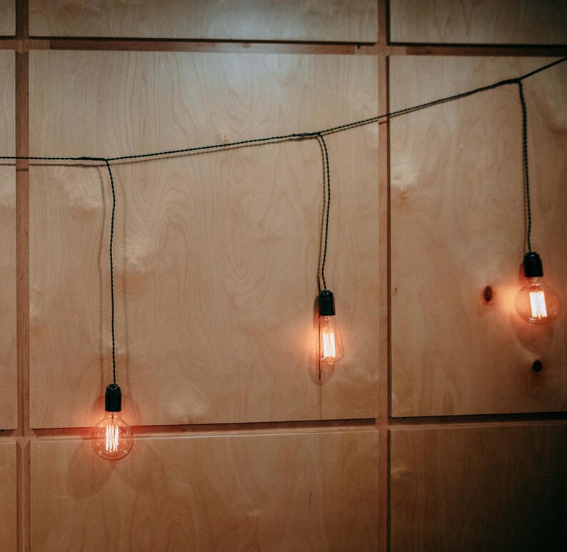 Edison Bulb String Lights, Vintage Indoor Decor, 40W А3 - Etsy