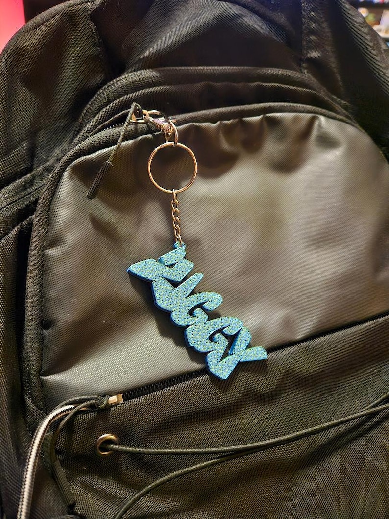 Personalized 3D Printed Graffiti Keychain - Etsy