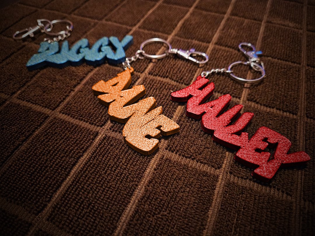 Personalized 3D Printed Graffiti Keychain - Etsy