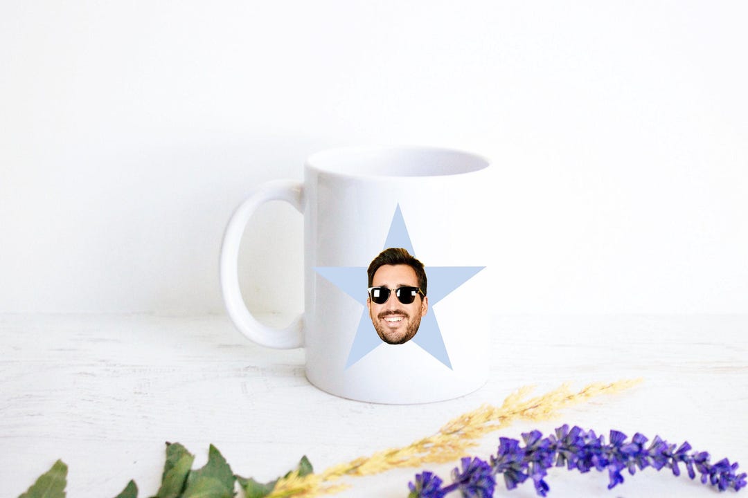 STAR Face Mug,personalized Star Mug, Birthday Gift, Gift for Him, Gift ...