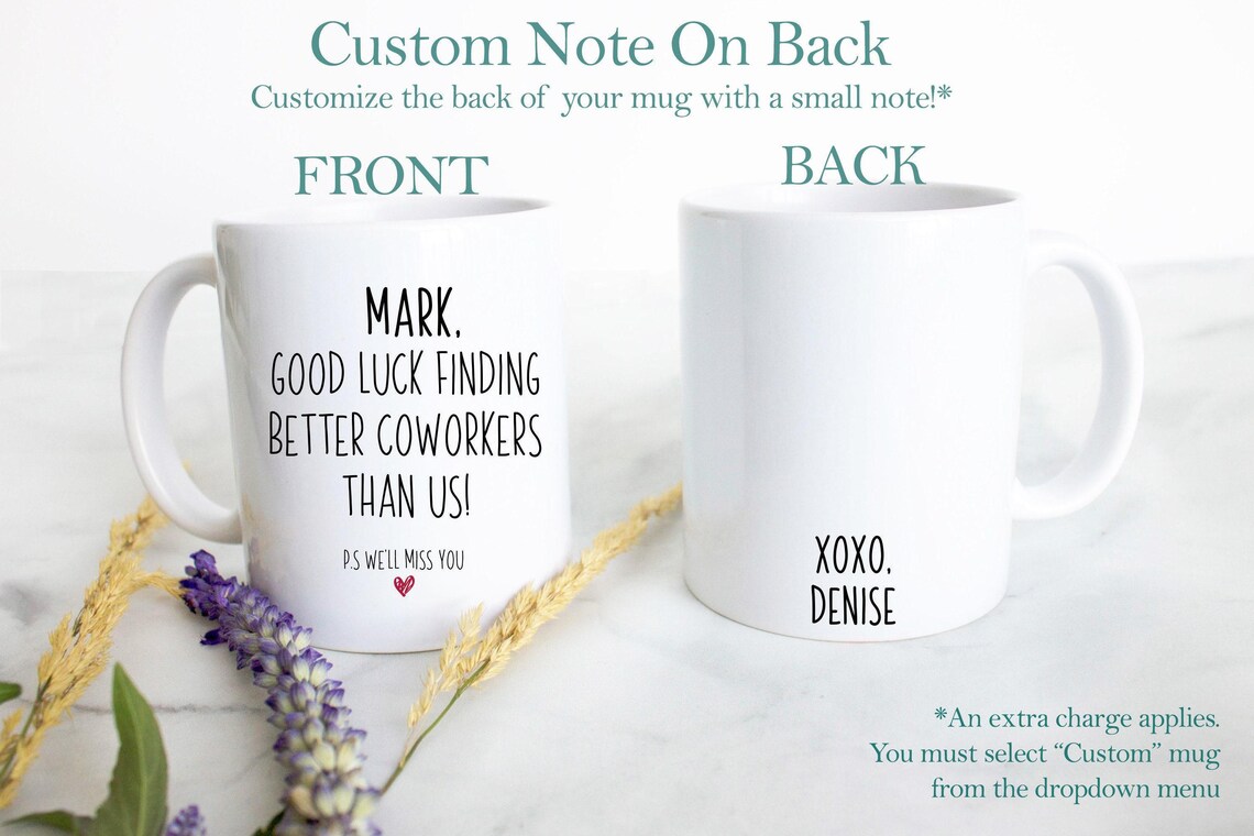 Personalized Coworker Gift, Funny Coworker Mug, Coworker Farewell ...