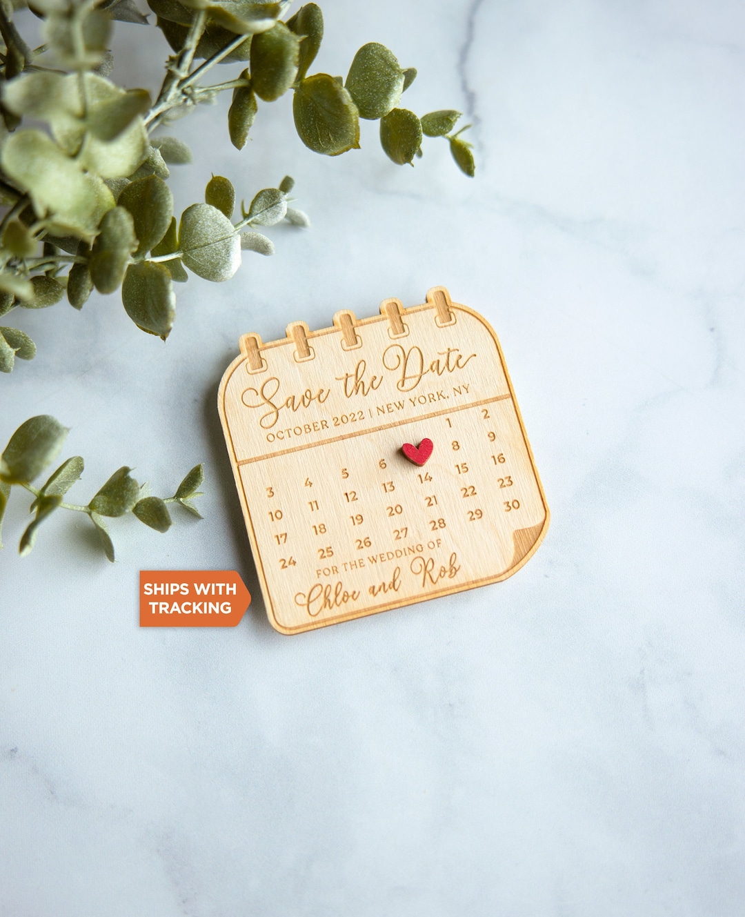 Custom Save the Date Magnet | Save the Date Ideas, Wood Wedding Favor ...