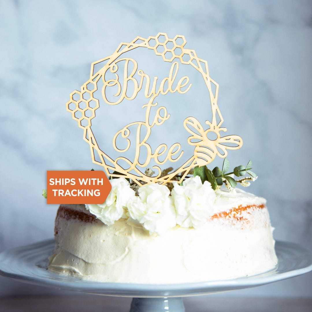 Bride to Bee Wedding Cake Topper | Personalized Bee Topper,engagement ...