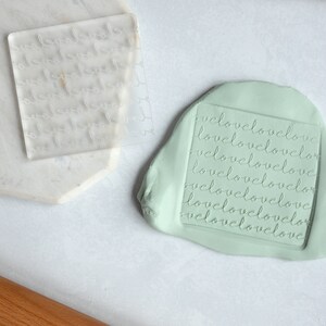 Love Fondant Embosser Stamp and Cutter Acrylic Fondant Stamp ...